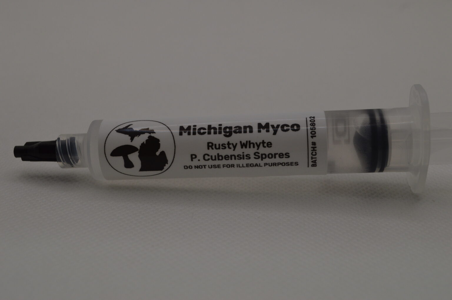 Rusty Whyte Cubensis Spore Syringe - Michigan Myco