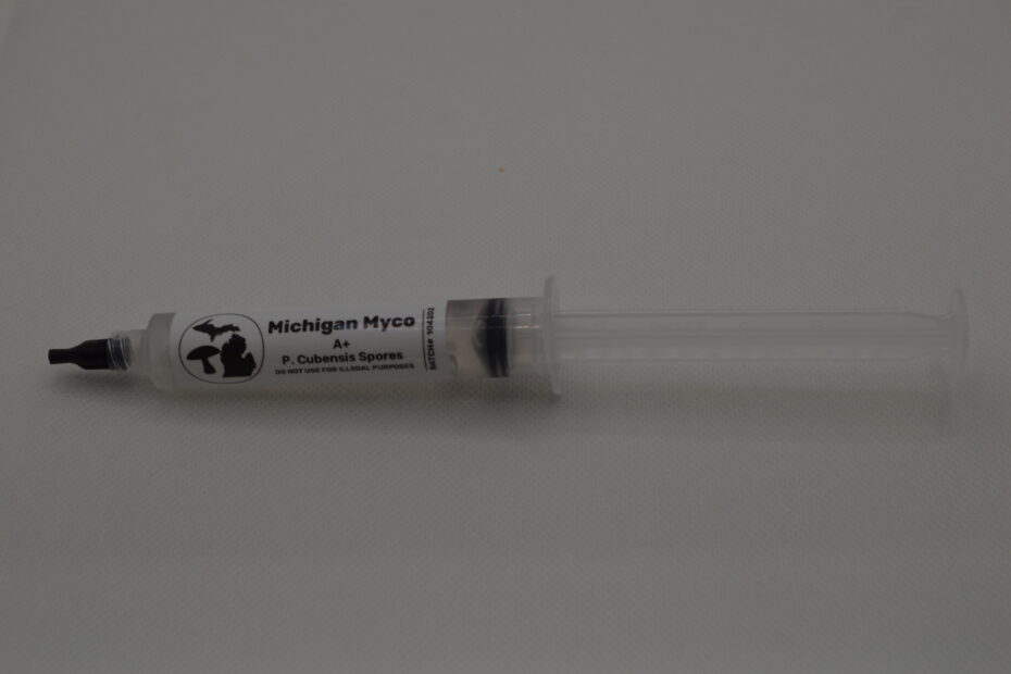 A+ Cubensis Spore Syringe - 11cc | Michigan Myco