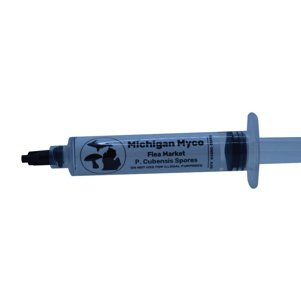 Flea Market Cubensis Spore Syringe - Michigan Myco